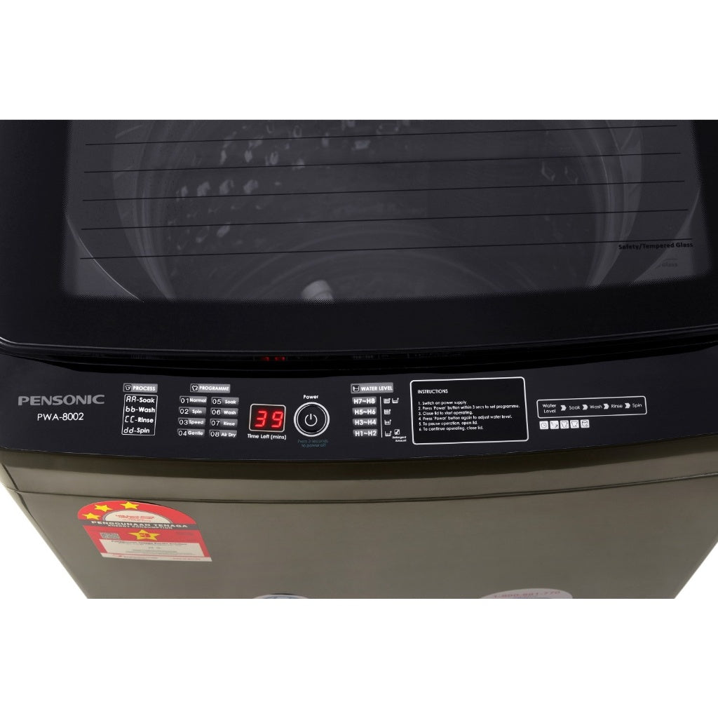 Pensonic 8KG Fully Auto Washing Machine PWA-8002