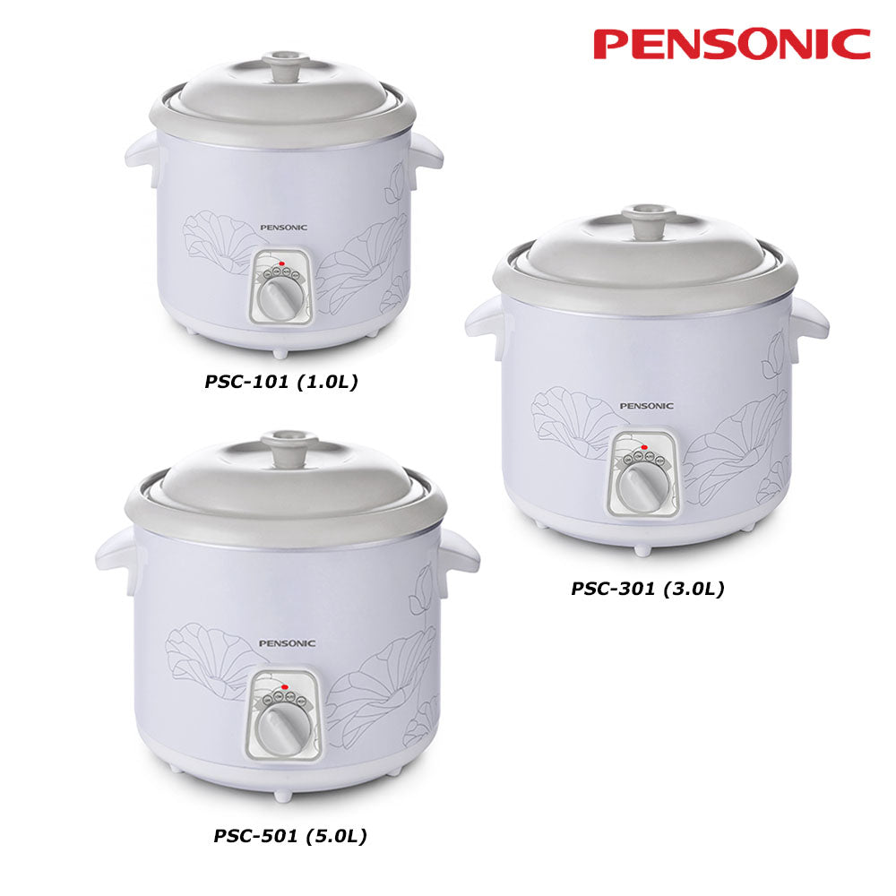 Pensonic Periuk Tekanan Rendah Slow Cooker PSC-101 (1L) PSC-301 (3L) P