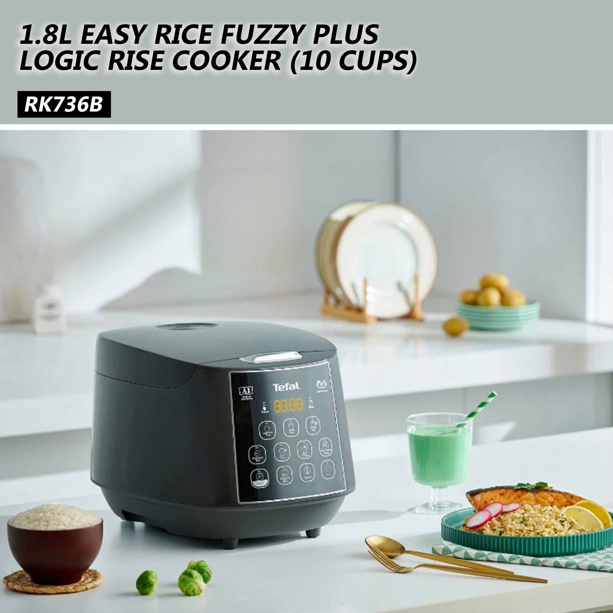 Tefal 1.8L (10Cup) Easy Rice Fuzzy Plus Logic Rice Cooker RK736B