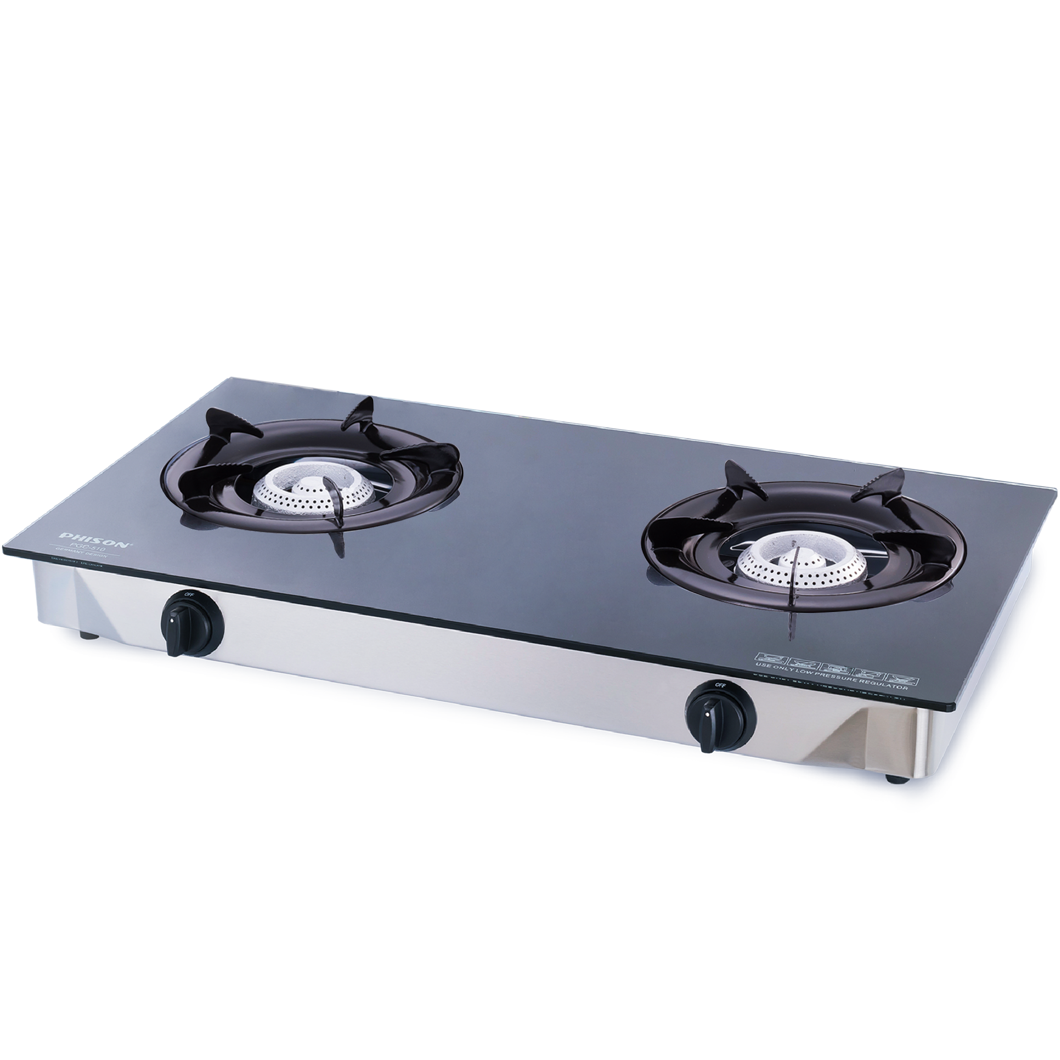 Phison 2 Burner Tempered Glass Gas Cooker PGC-510