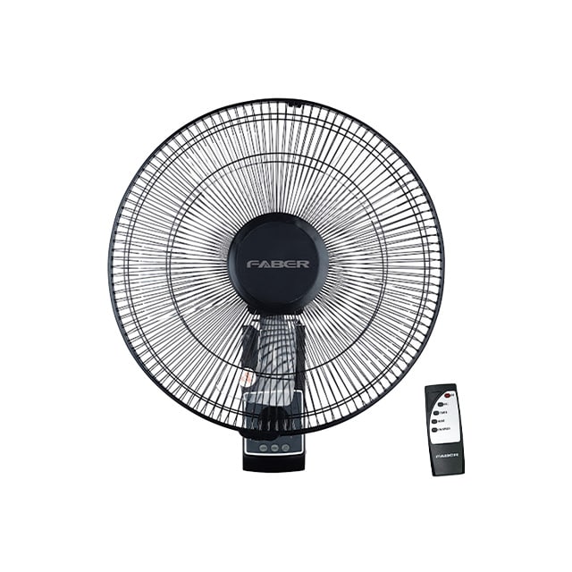Faber Italian Style 16” Wall Fan 5 Blade with remote control kipas Din
